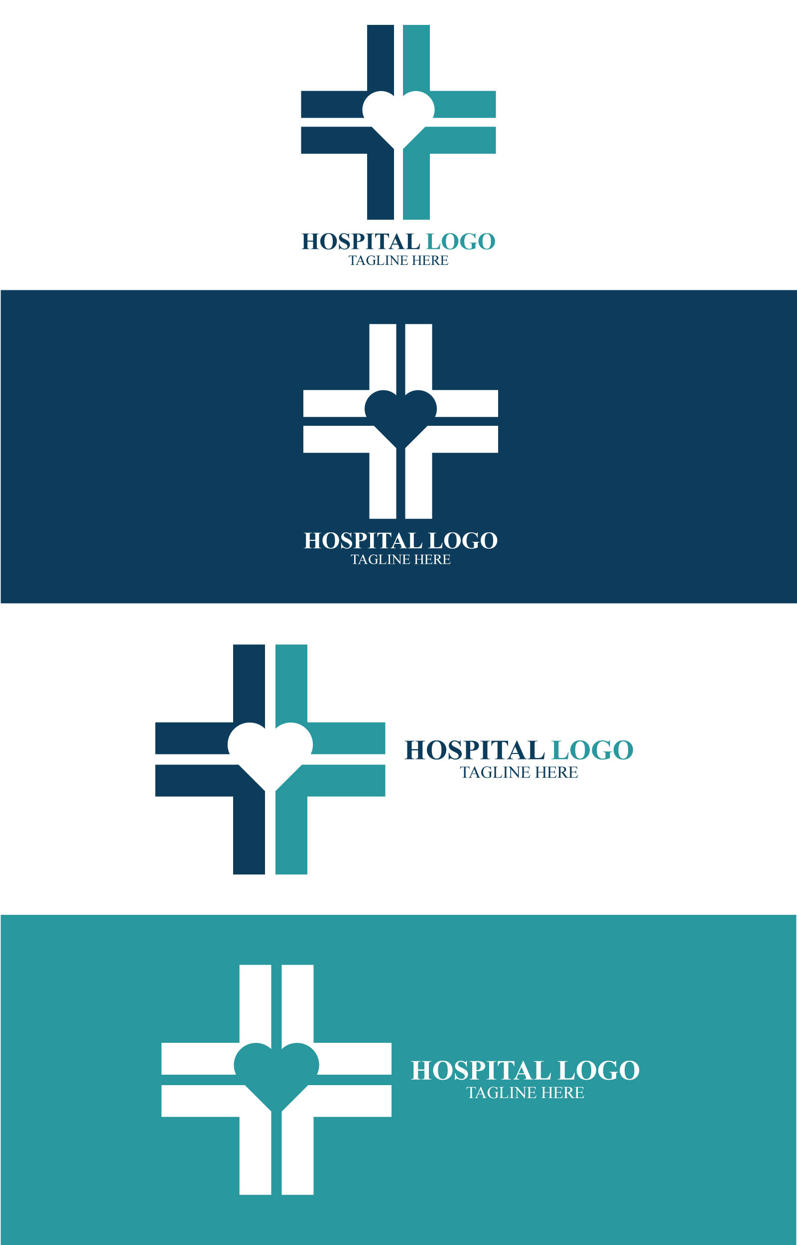 Simple hospital logo template #368697 - TemplateMonster