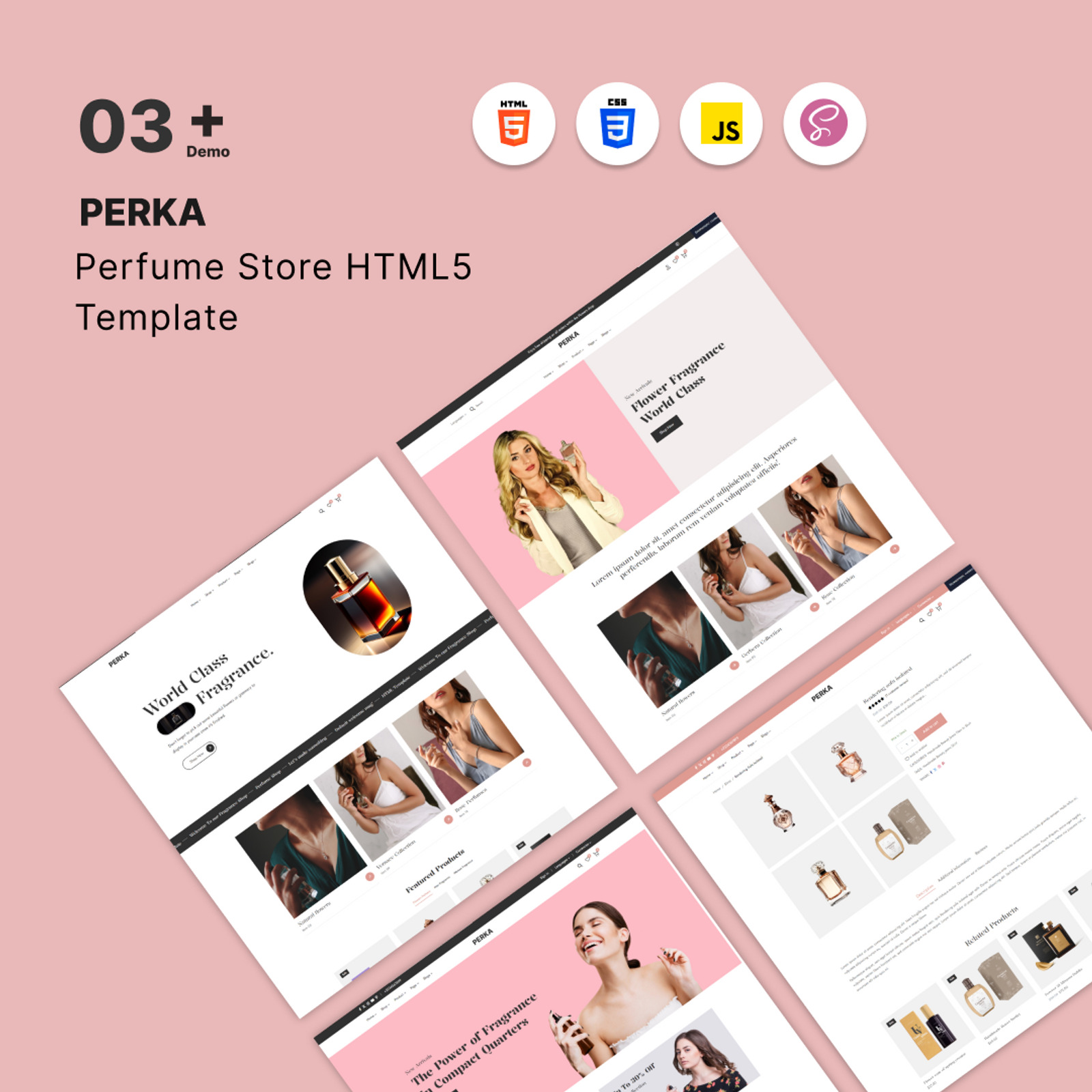 Perka - Perfume Store HTML5 Template - TemplateMonster