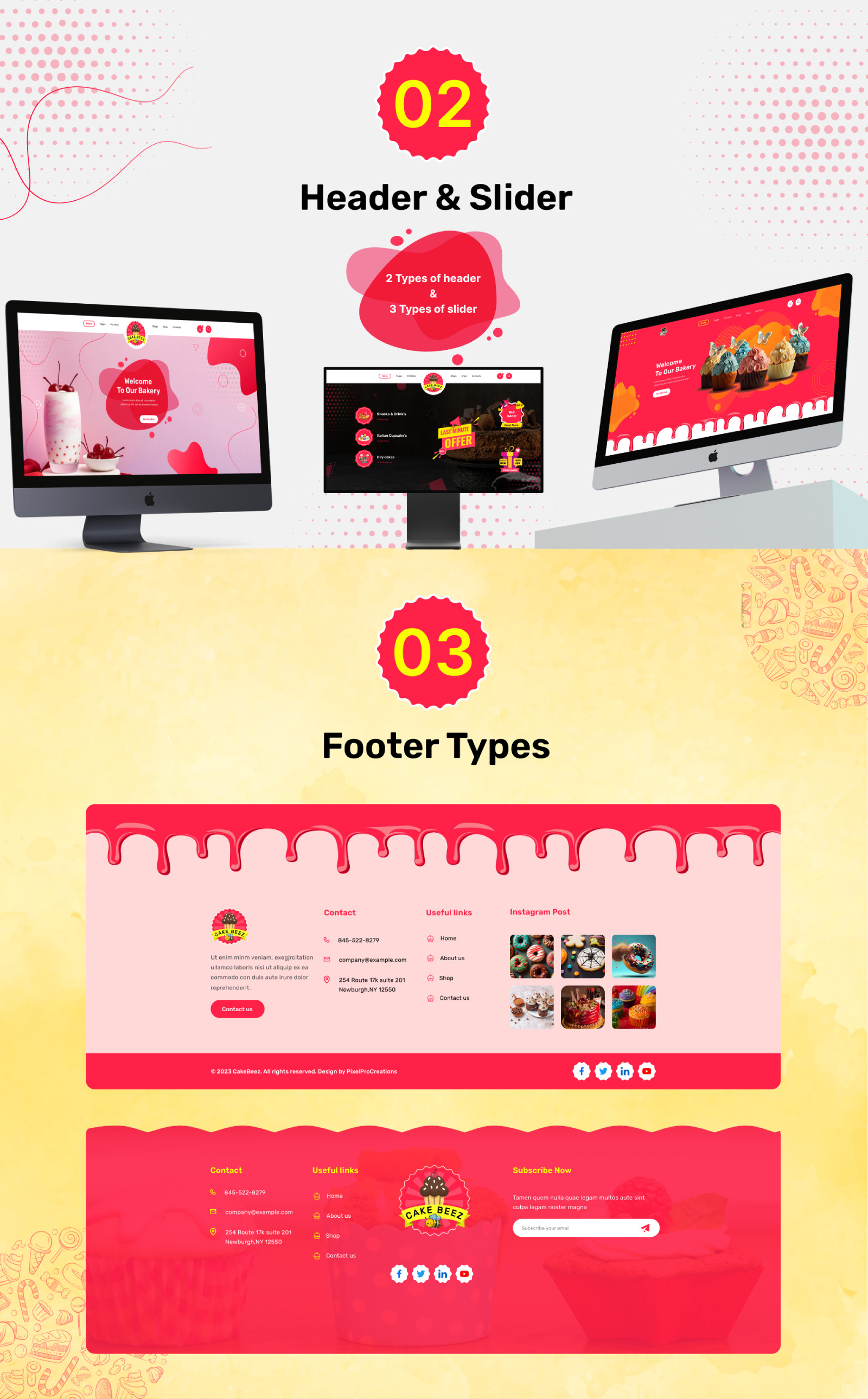 Cake Beez: Sweeten Your Brand with this Figma Bakery Template