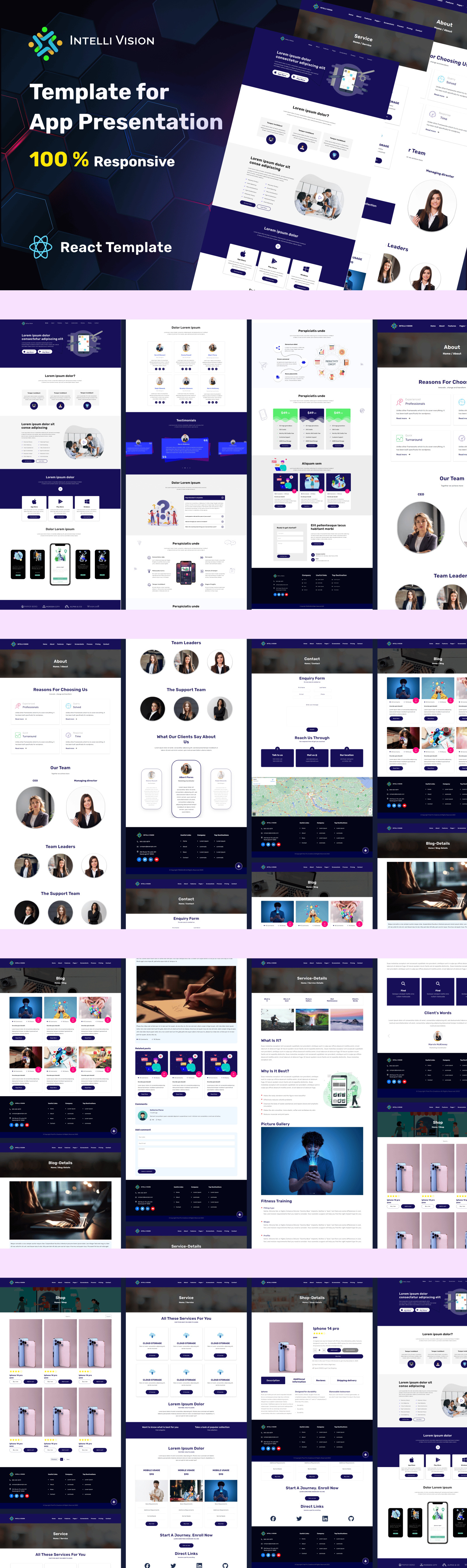 Intelli Vision - App Presentation React Template