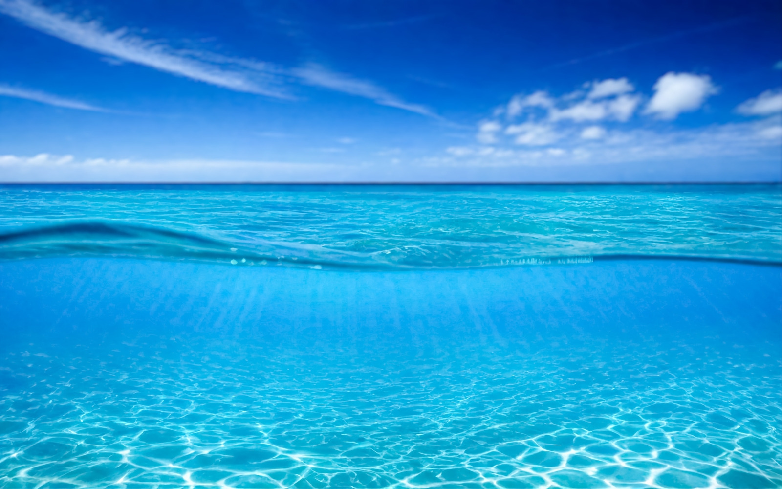 Clear Nature Blue Ocean Endless View - TemplateMonster