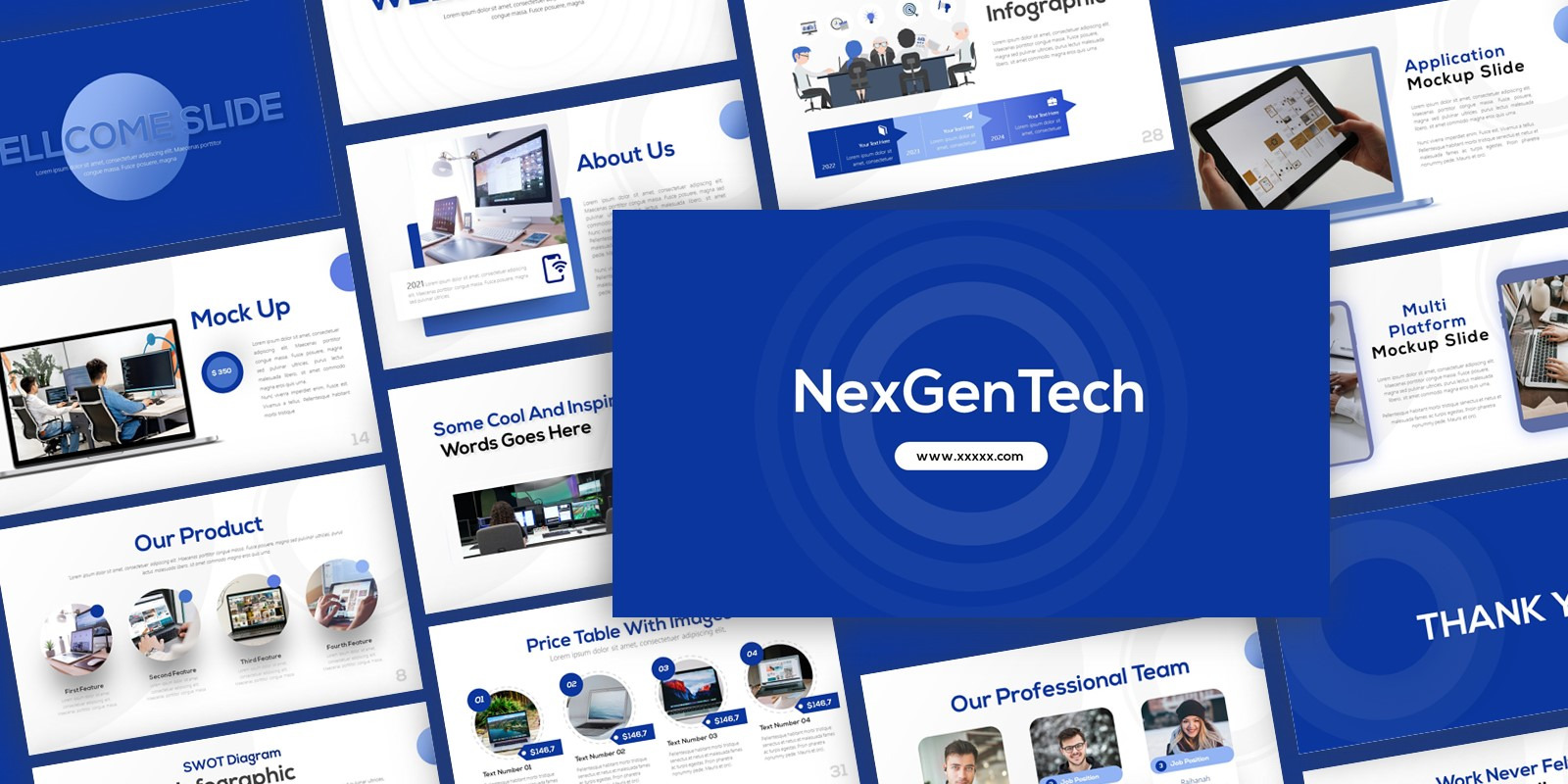 NexGenTech Presentation Template #392976 - TemplateMonster