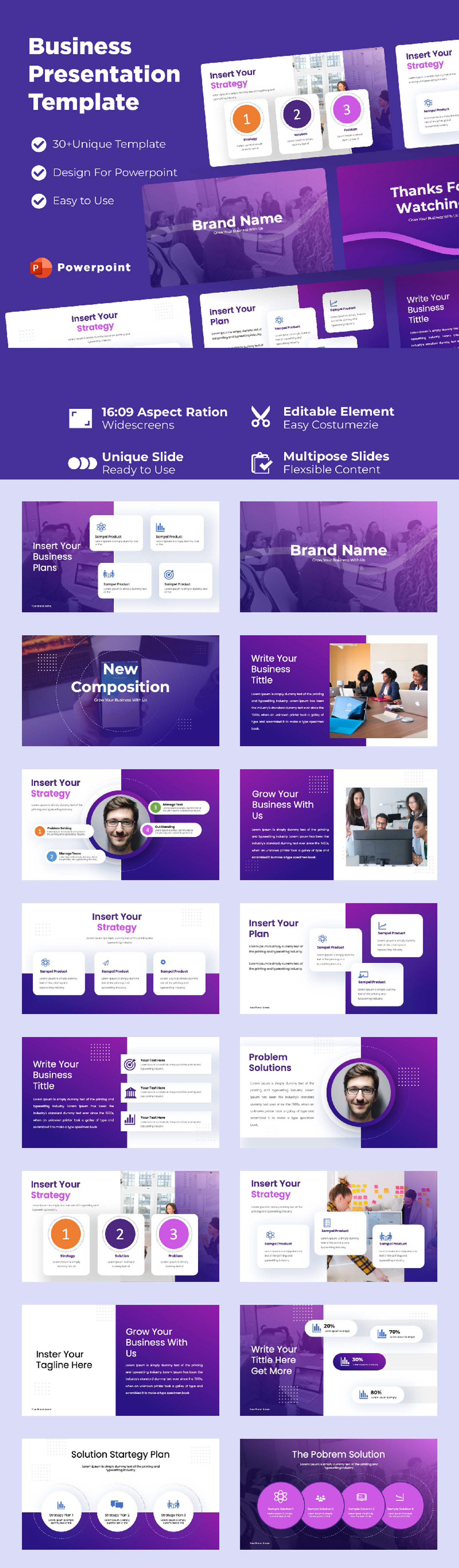 Elegant Business Presentation Template - TemplateMonster