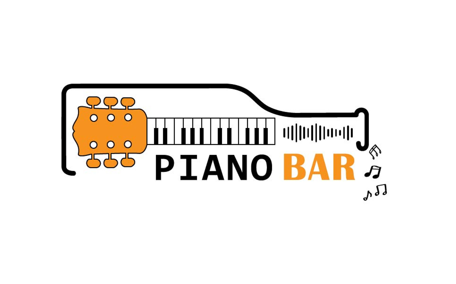 Piano Bar Design Logo Template #384005 - TemplateMonster