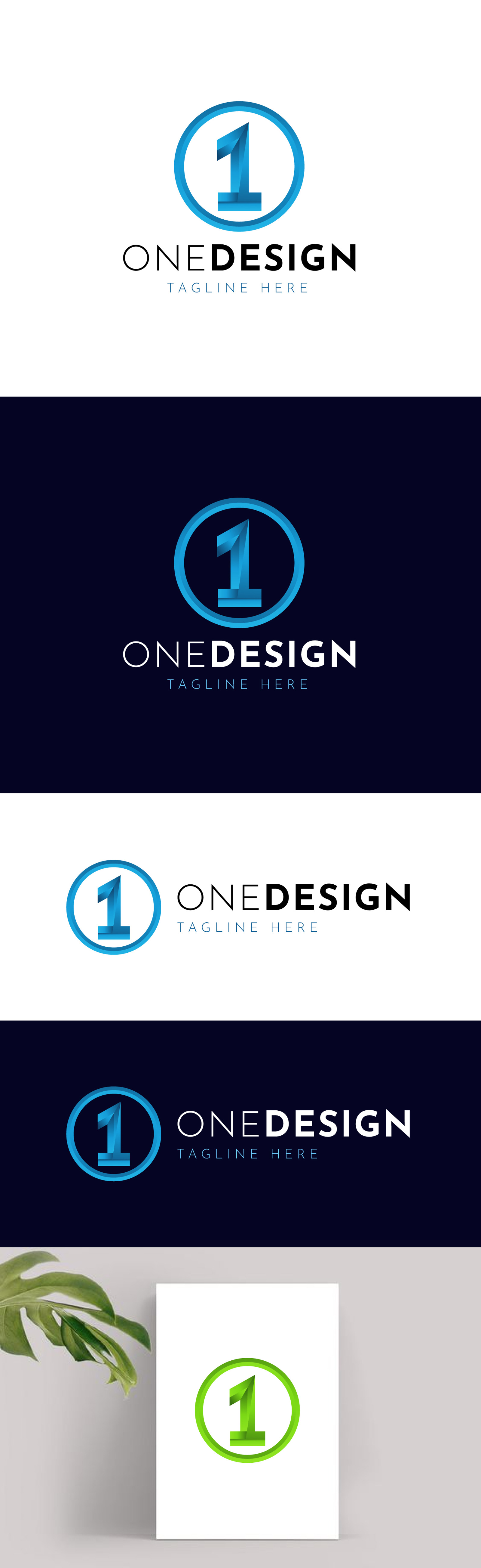 Number 1 One Logo Template #394456 - TemplateMonster