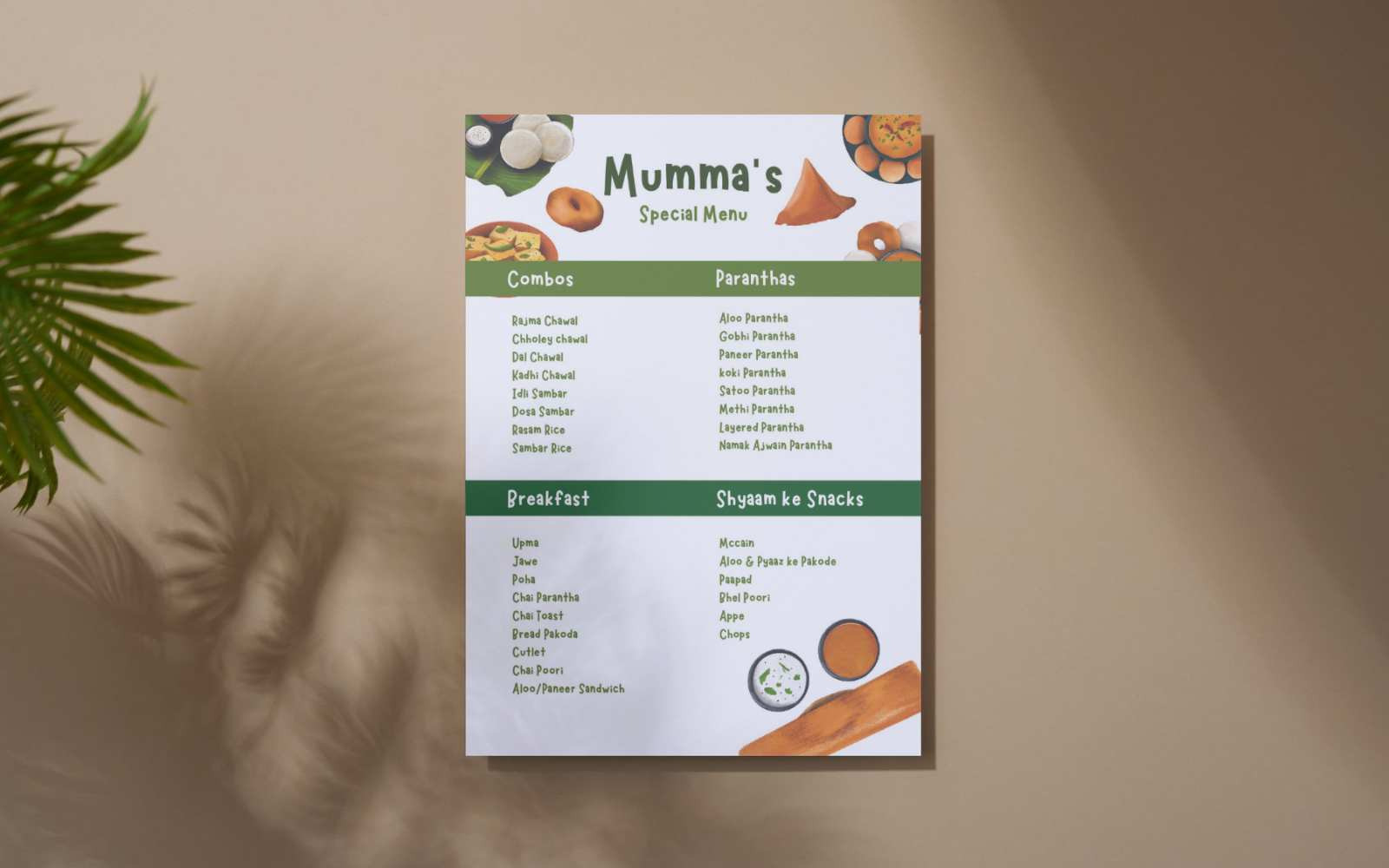 Food Menu with Illustrations #426795 - TemplateMonster