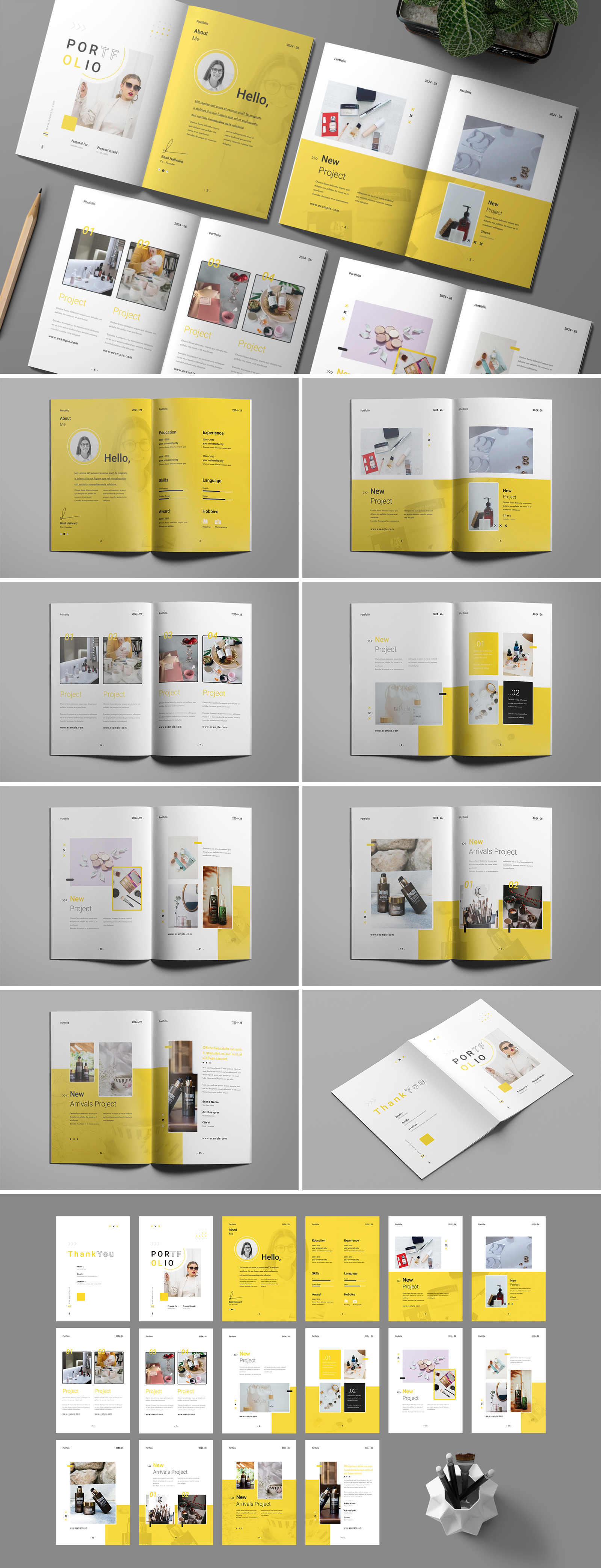 Project Portfolio Template - InDesign - TemplateMonster