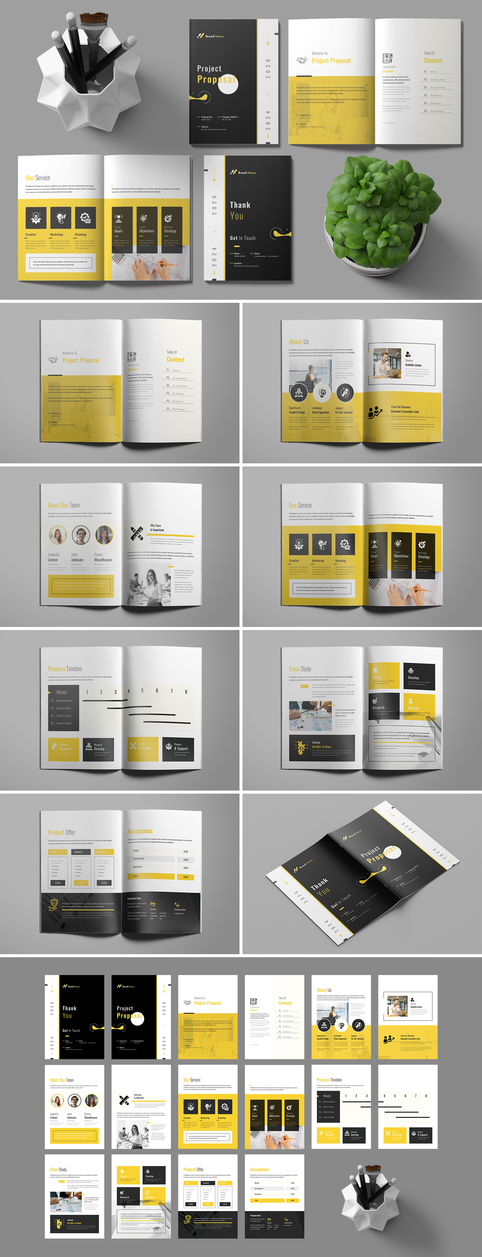 Project Proposal Template - (InDesign) - TemplateMonster