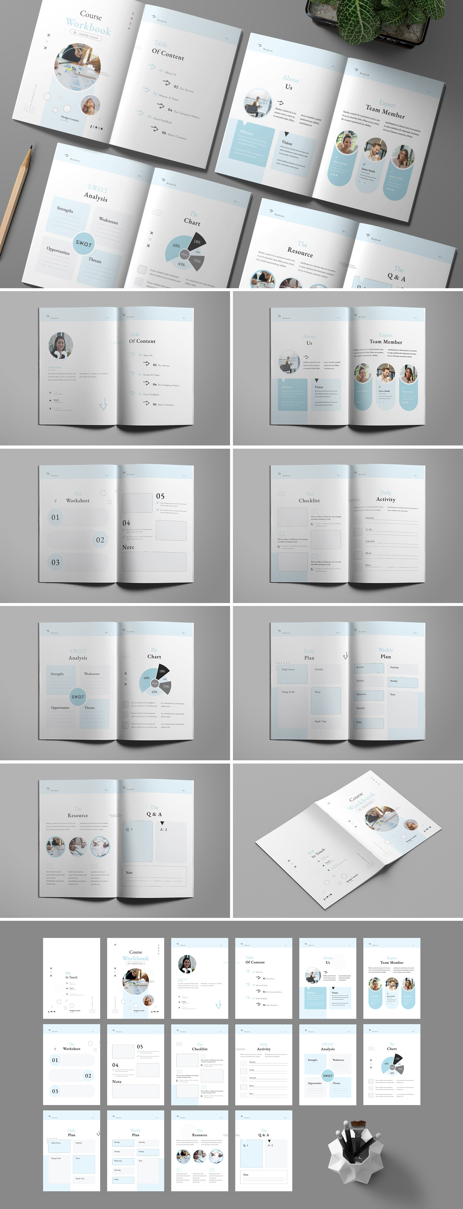 Course Workbook Template - (InDesign) - TemplateMonster