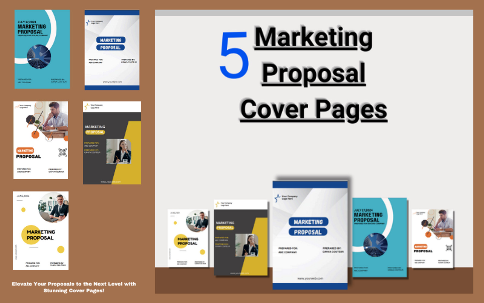 Marketing Proposal Cover Page #465897 - TemplateMonster