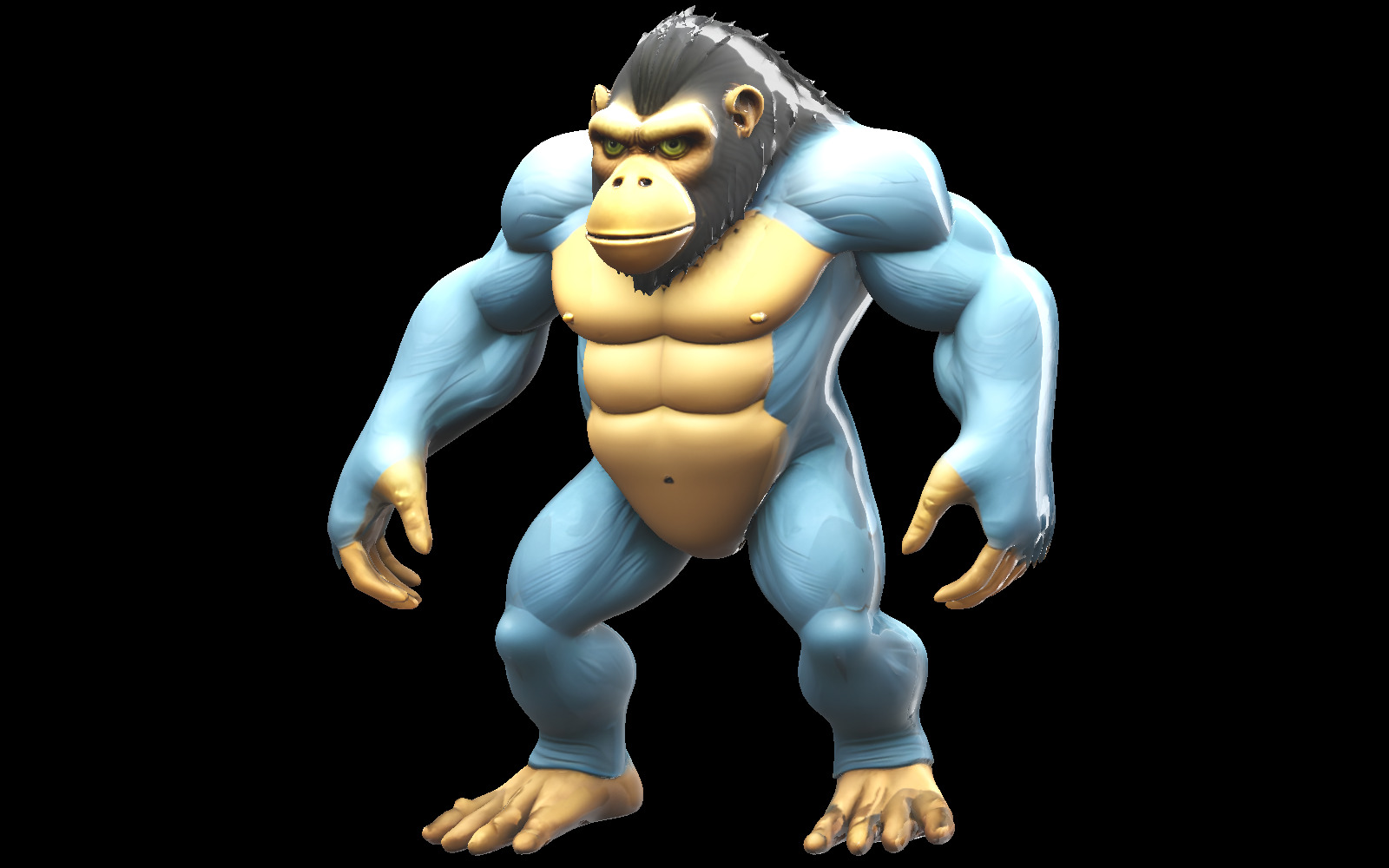 Mighty Ape Warriors Collection 3D Model - TemplateMonster