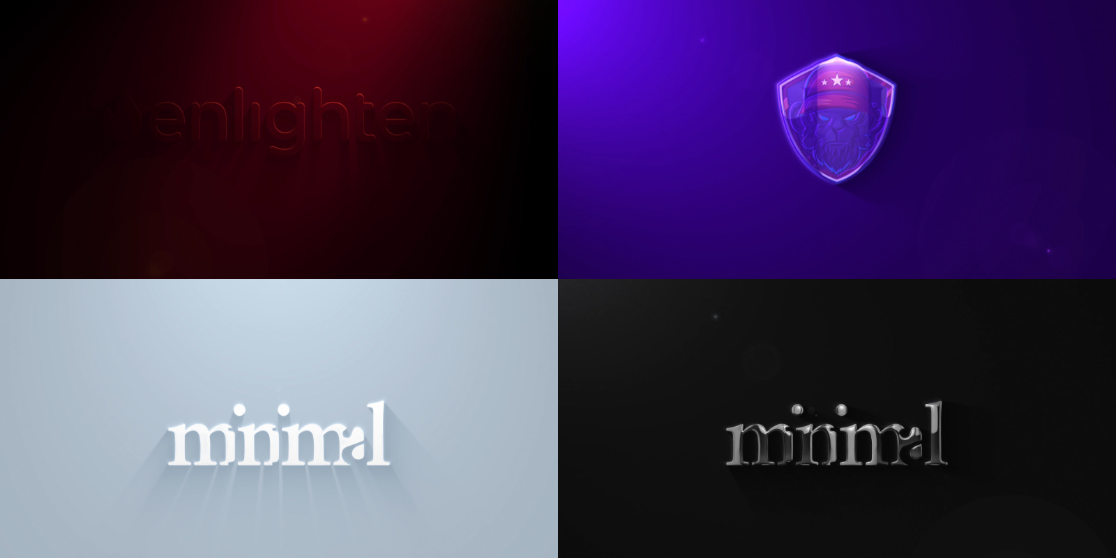 Simple Shadow Logo Reveal After Effects Template