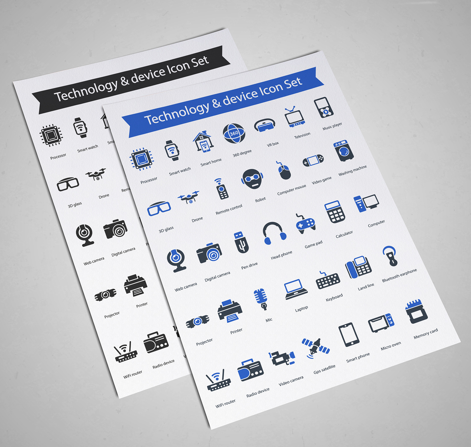 Technology And Device Iconset template - TemplateMonster