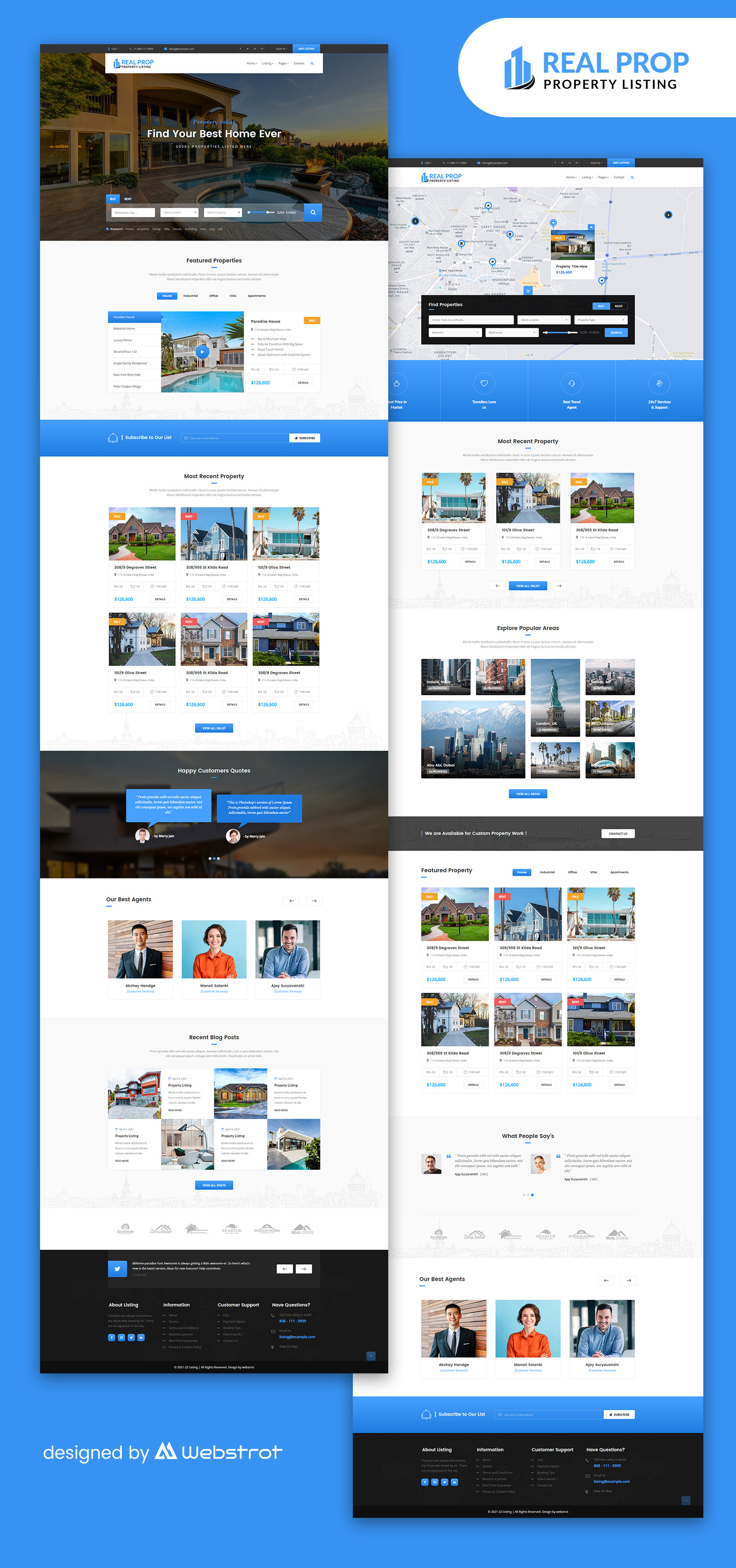 Realprop | property listing html template - TemplateMonster