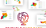 Editable Maps Pack PowerPoint Template #70293