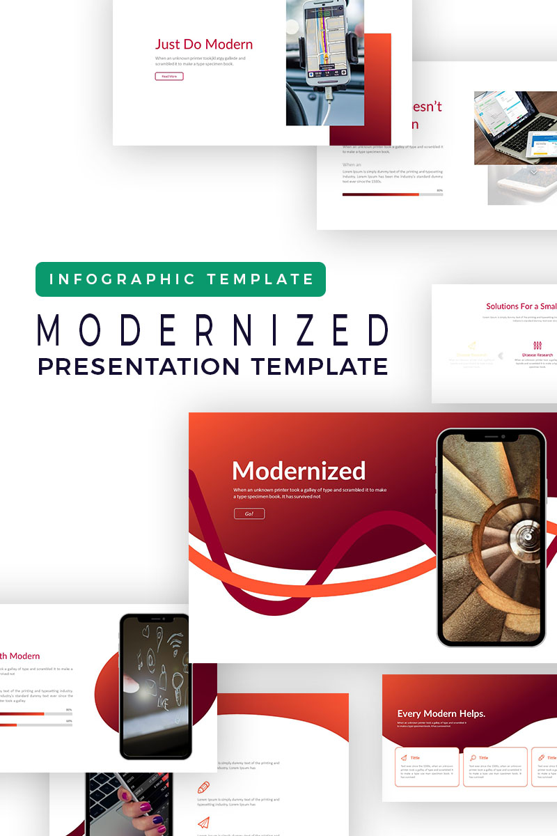 Modern Presentation PowerPoint Template #73983