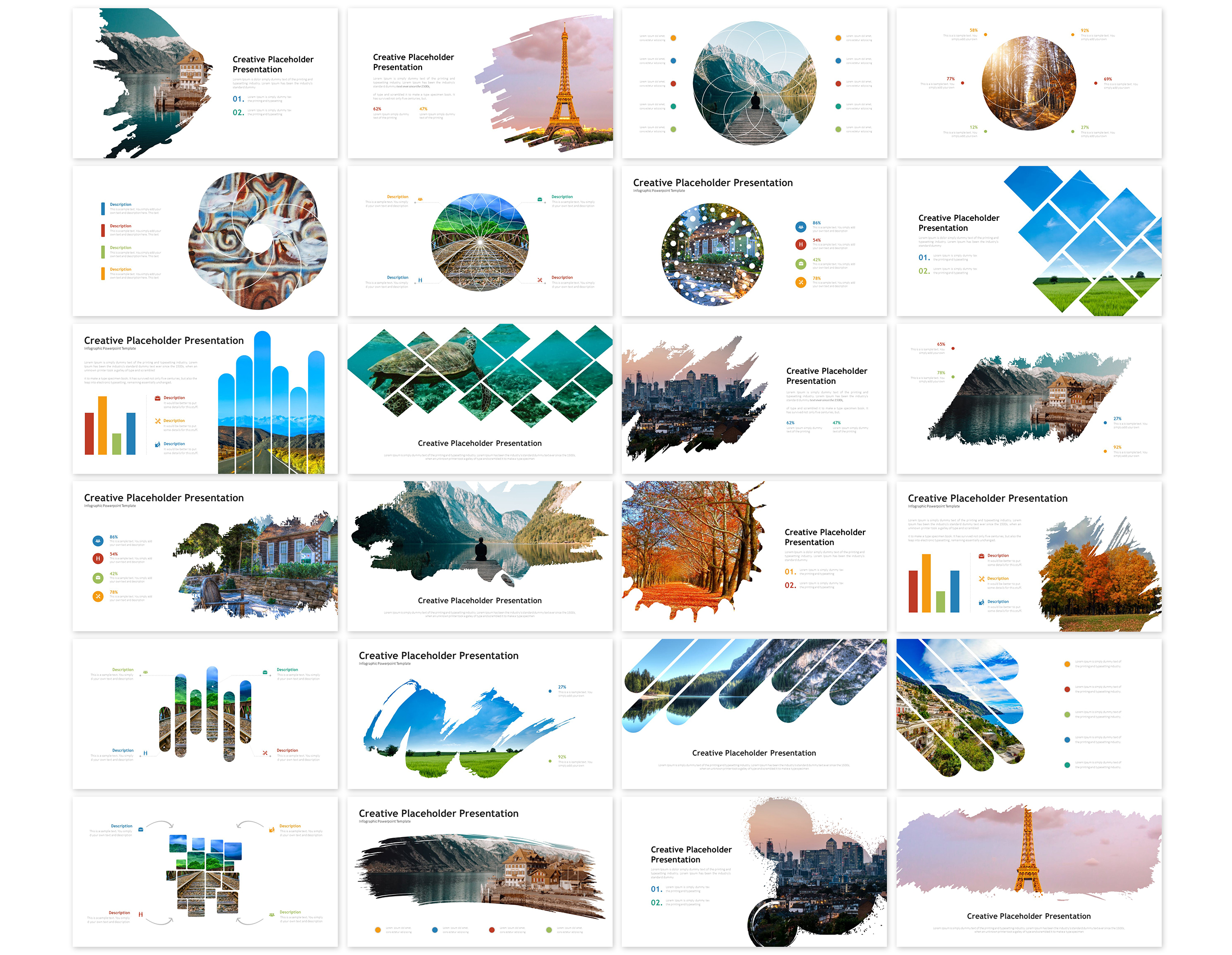 Creative Placeholder Presentation - Infographic PowerPoint Template #79833