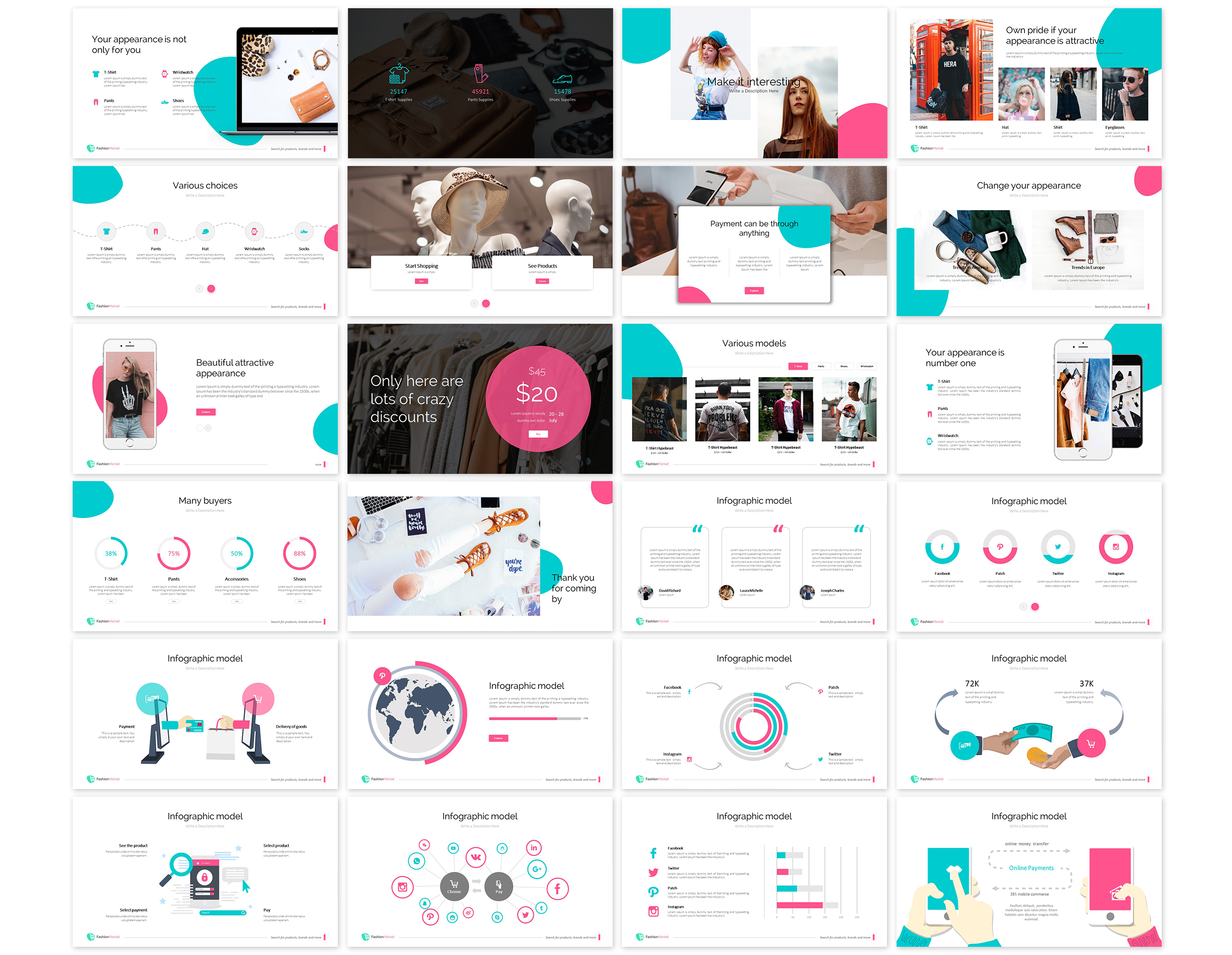 Fashionable PowerPoint Template #84099