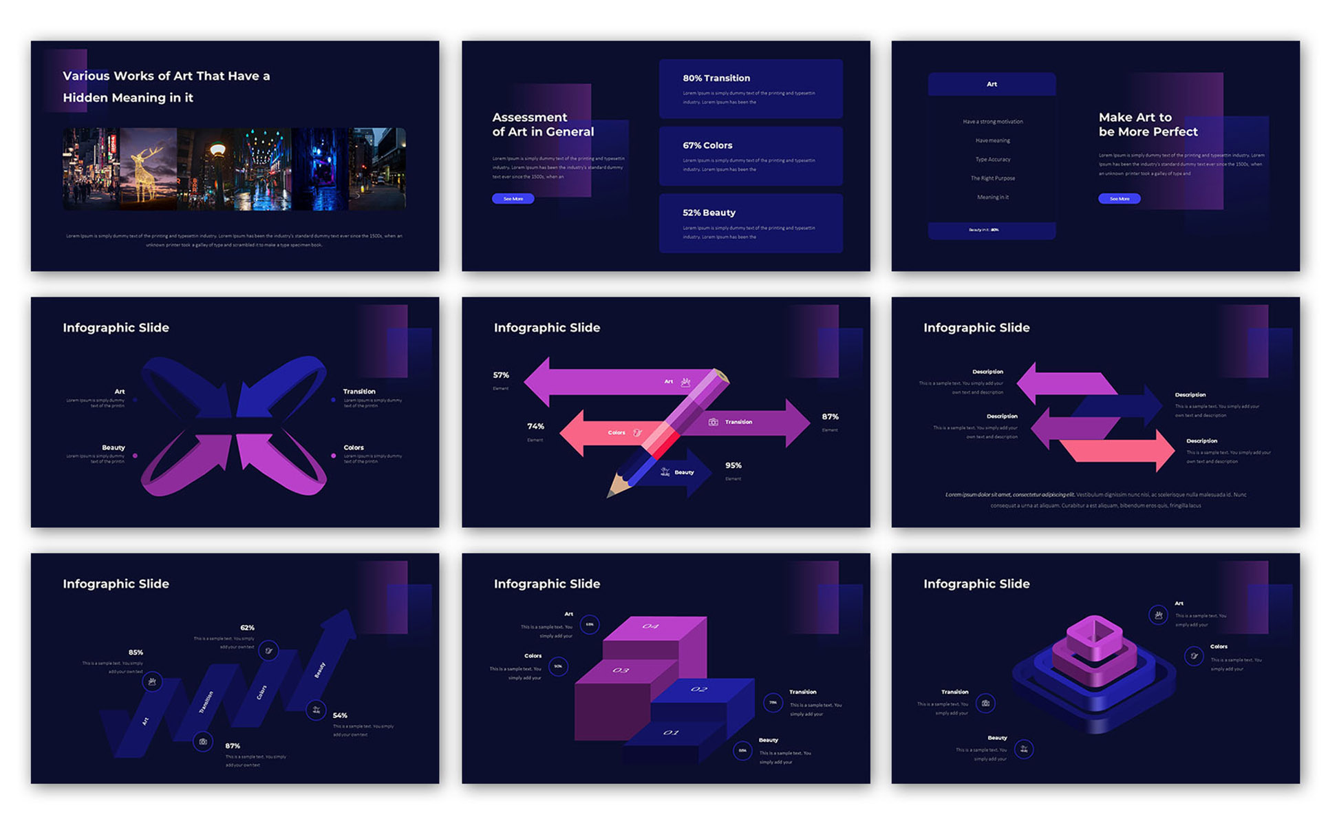 Photography Gallery Presentation PowerPoint Template #91720