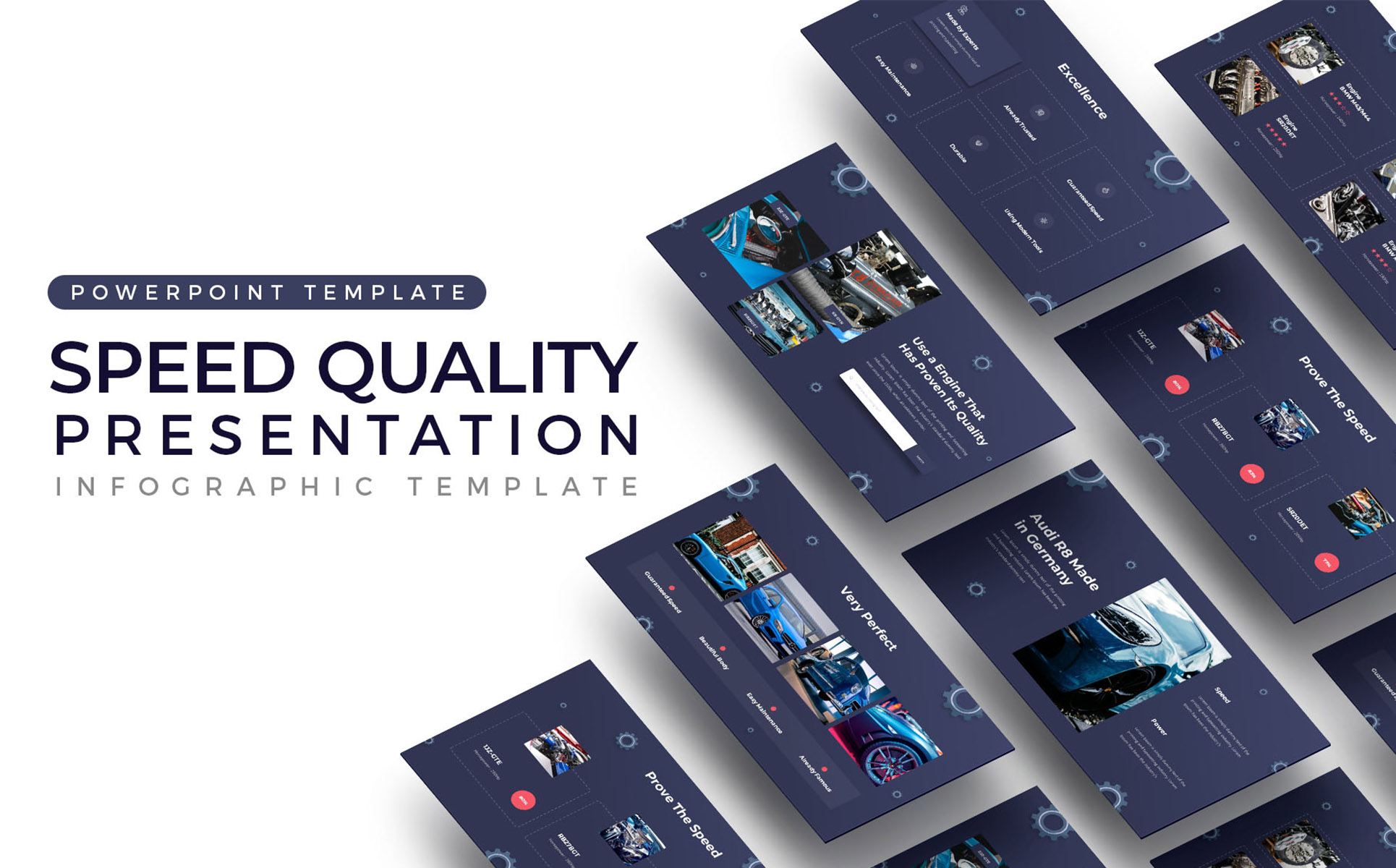Speed Quality Presentation PowerPoint Template #98264
