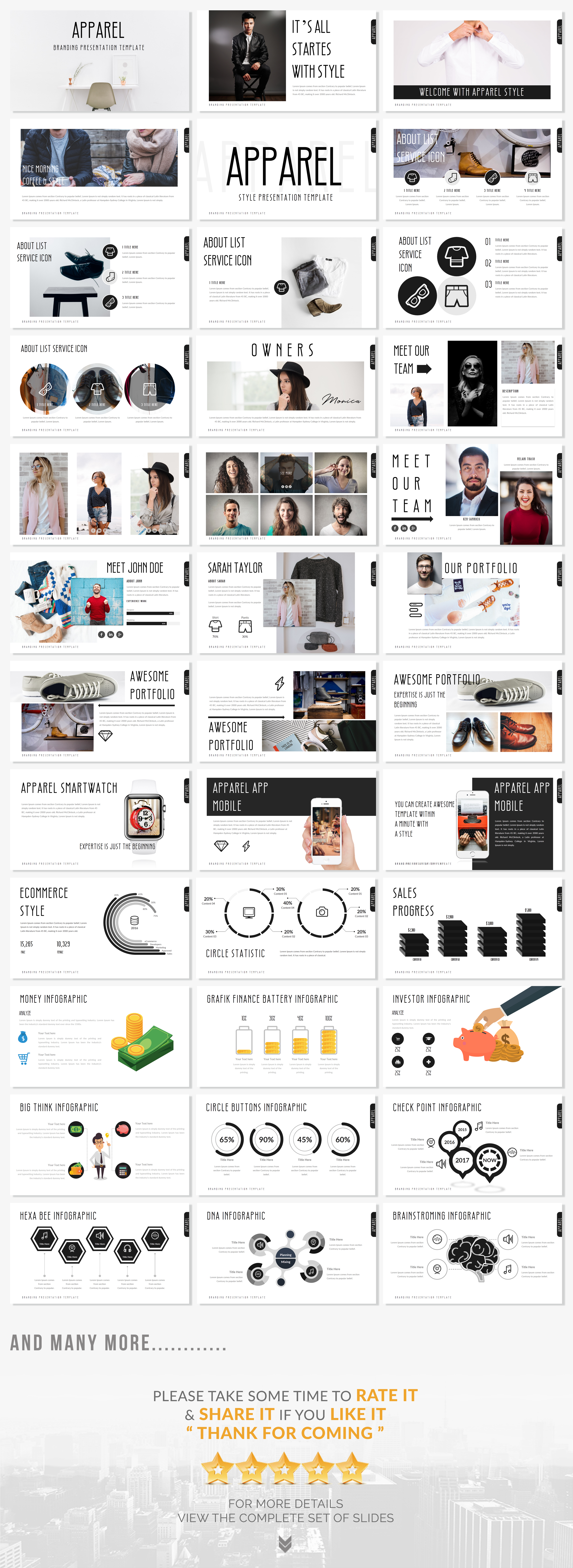 APPAREL - PowerPoint Template #68862