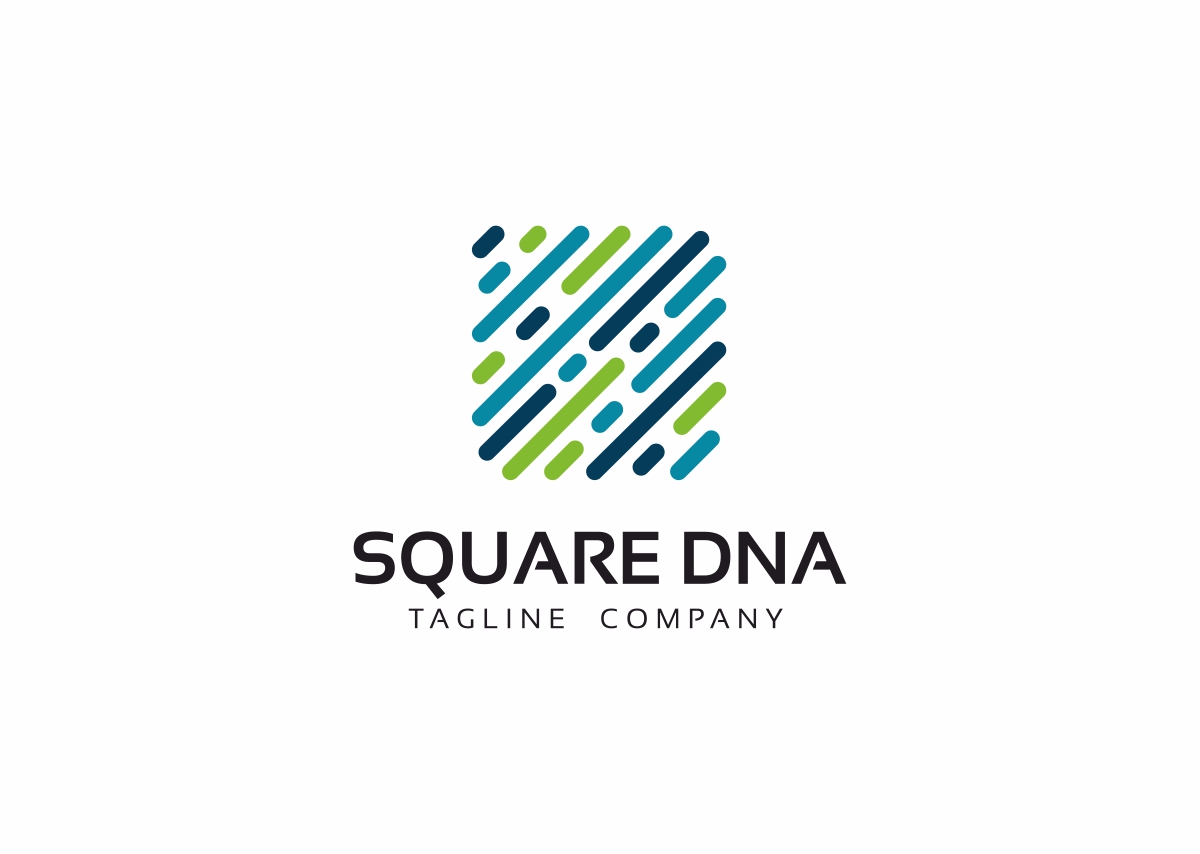 Square DNA Logo Template #68425