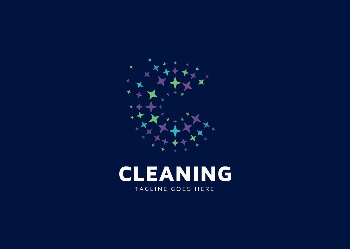 Cleaning C Letter Logo Template #69661