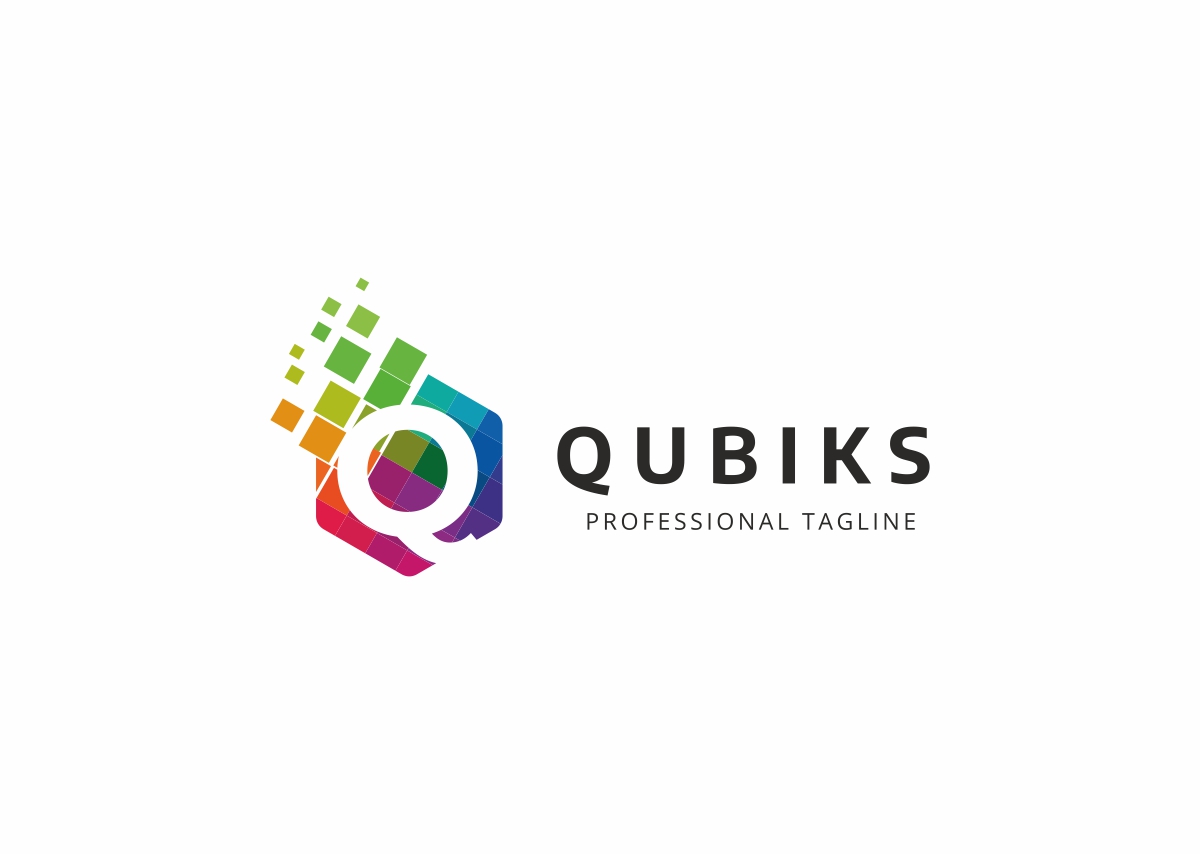Qubiks Q Letter Logo Template #69663