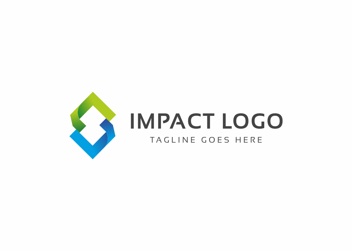 Impact Abstract Arrows Logo Template #70279