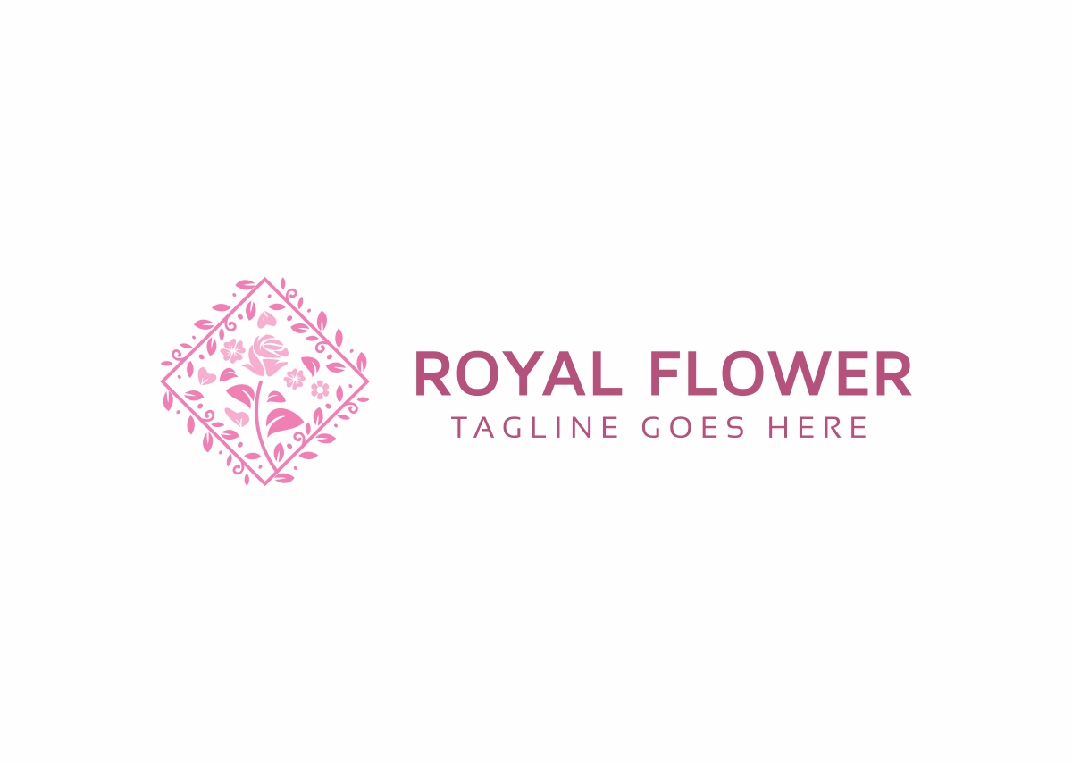 Royal Flower Logo Template #70736