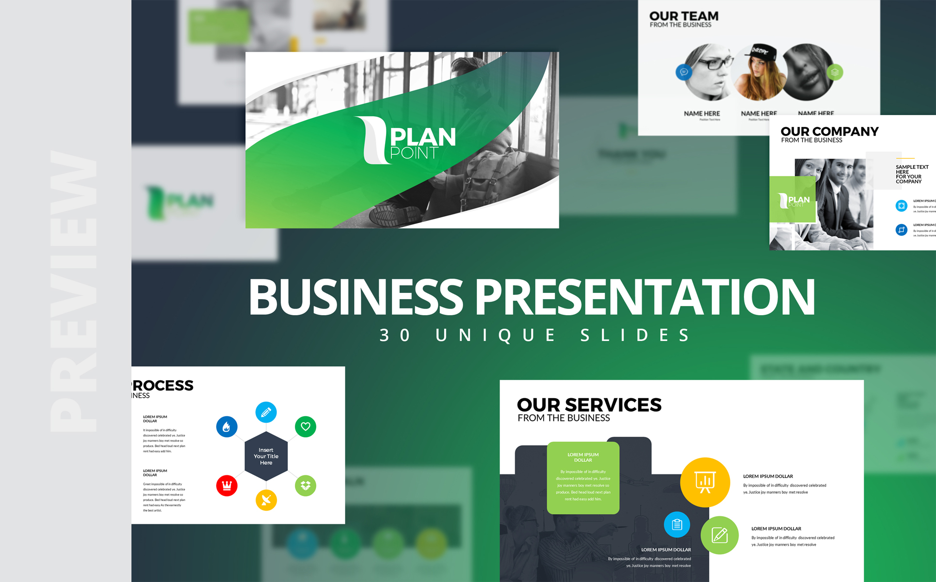 Plan Point PowerPoint Template #80204