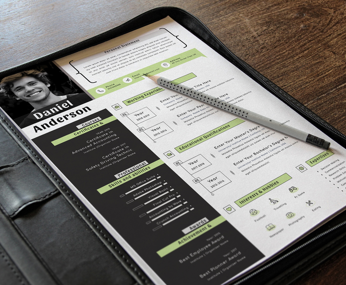 Download Creative & Modern Editable Word Apple Pages Cv Resume Template ...