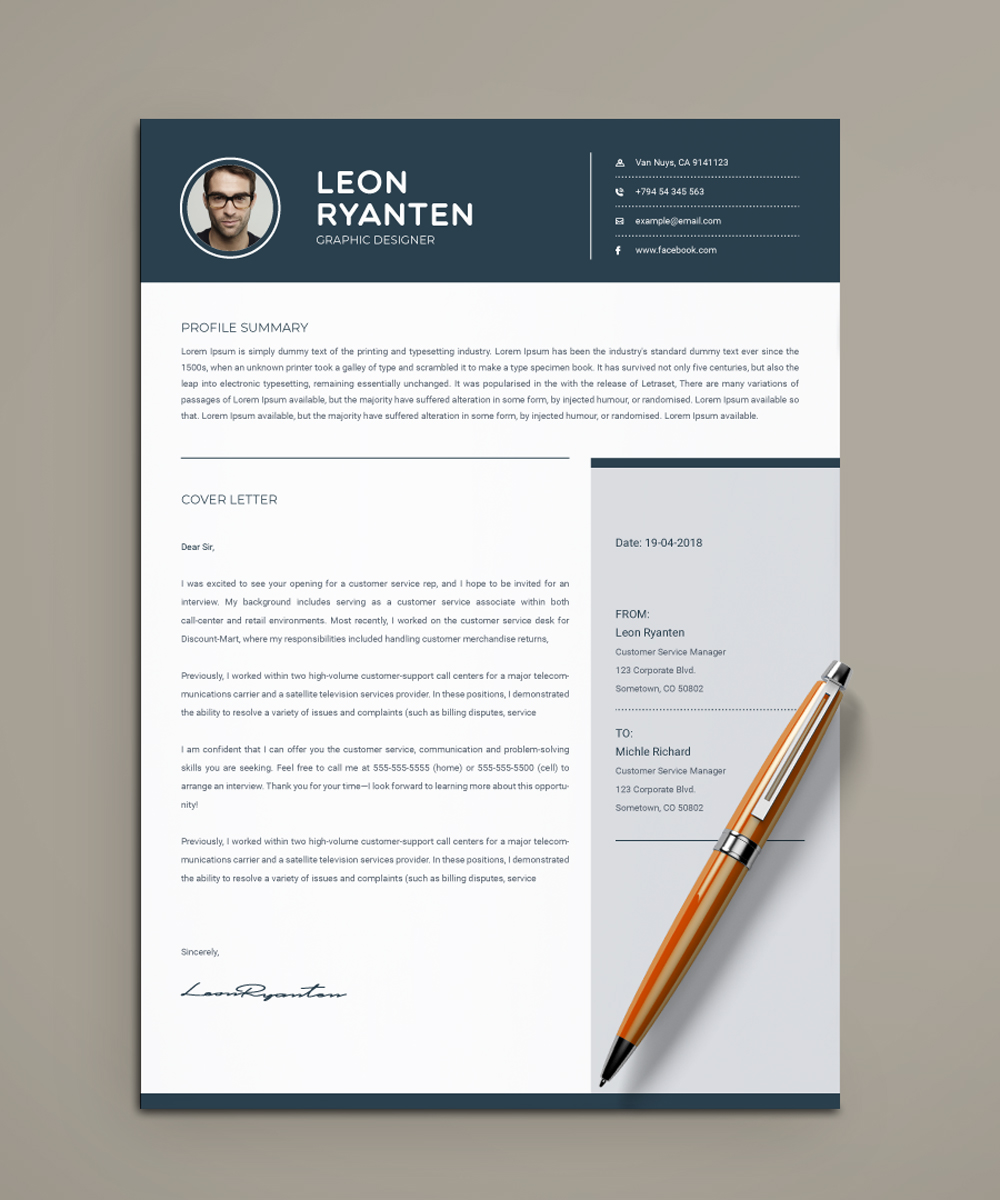 Leon Ryanten - Resume Template #74452