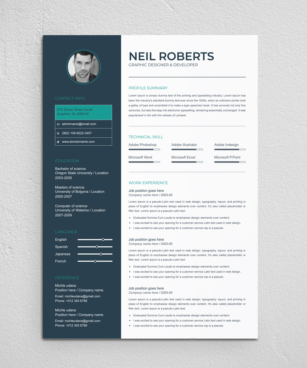 Neil Resume Template #76471