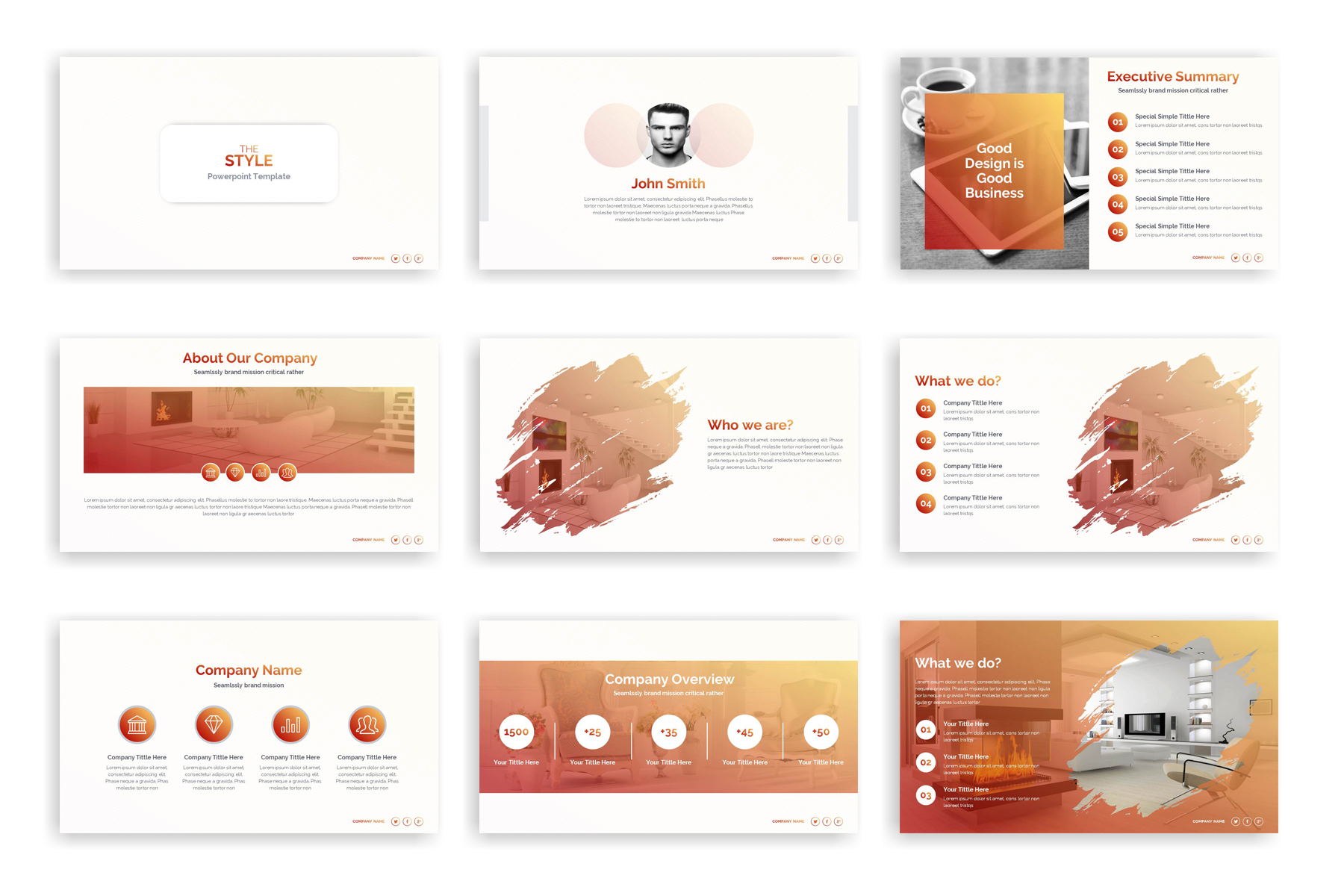 The Style PowerPoint Template #78232