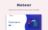 Neteor - Creative Multipurpose Landing Page Template #75401