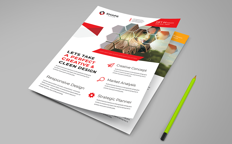 Perfect Creative & Clean Flyer Corporate Identity Template #76980