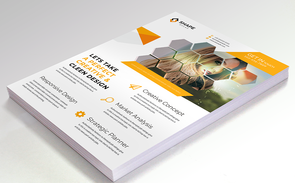 Perfect Creative & Clean Flyer Corporate Identity Template #76980