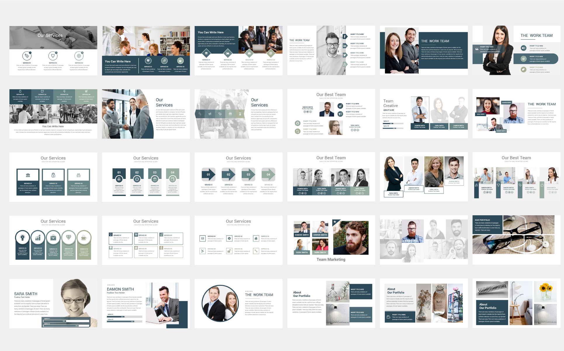 Portal Business PowerPoint Template #71790