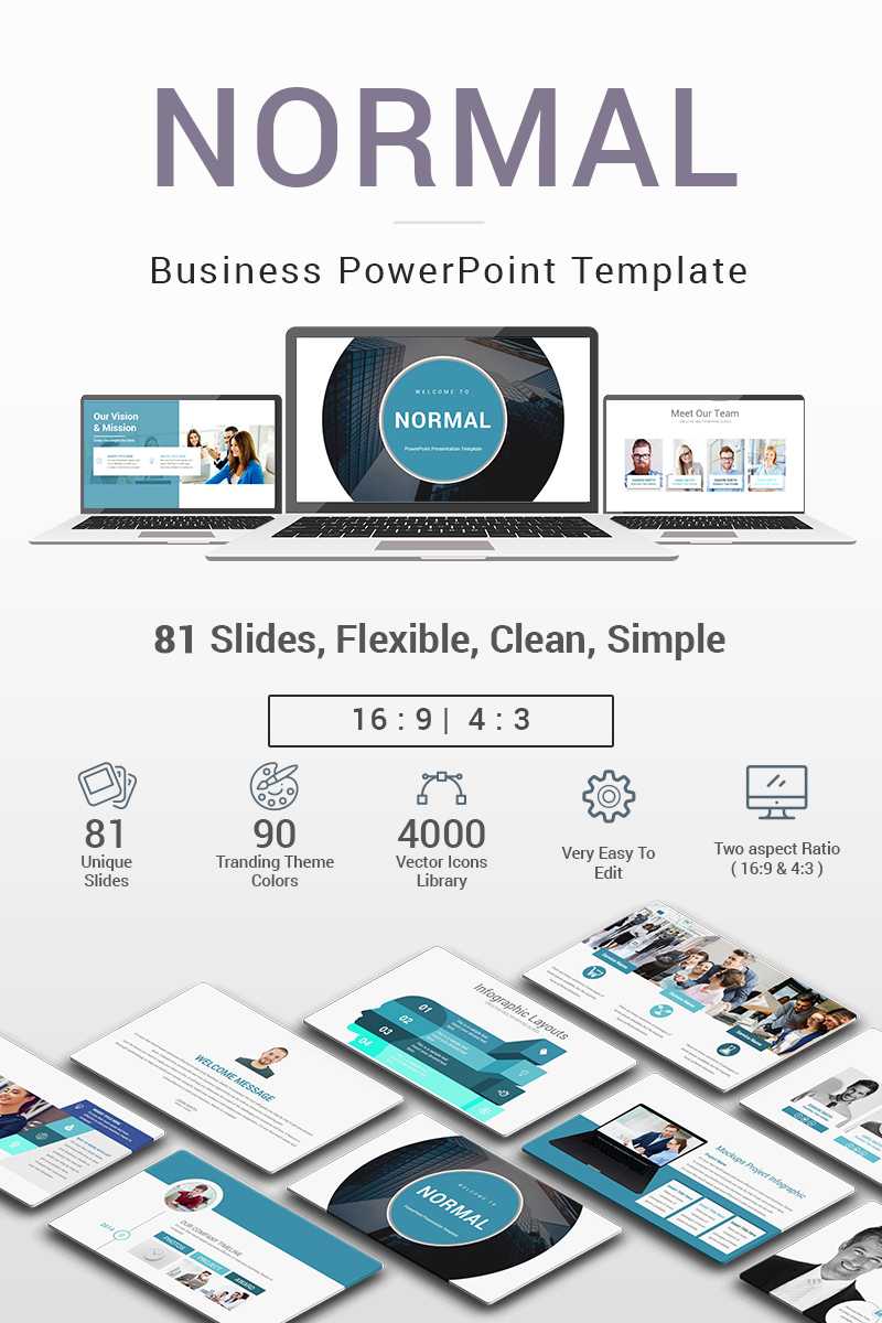 Normal Business PowerPoint Template #71795