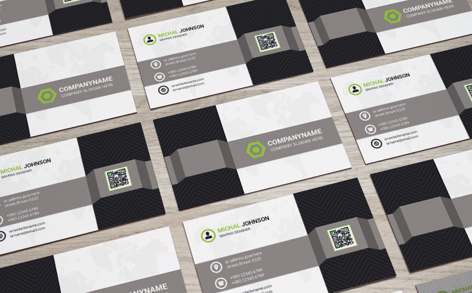 Johnson Business Card Corporate Identity Template #69479