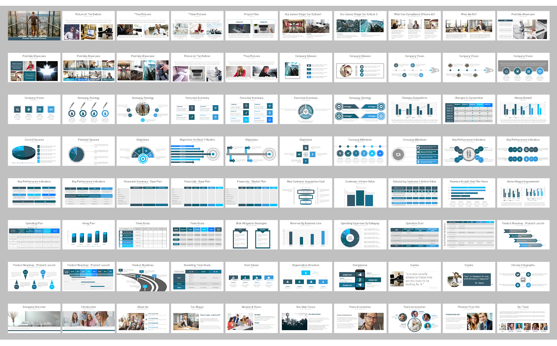 Business Operational Concept PowerPoint Template #69633