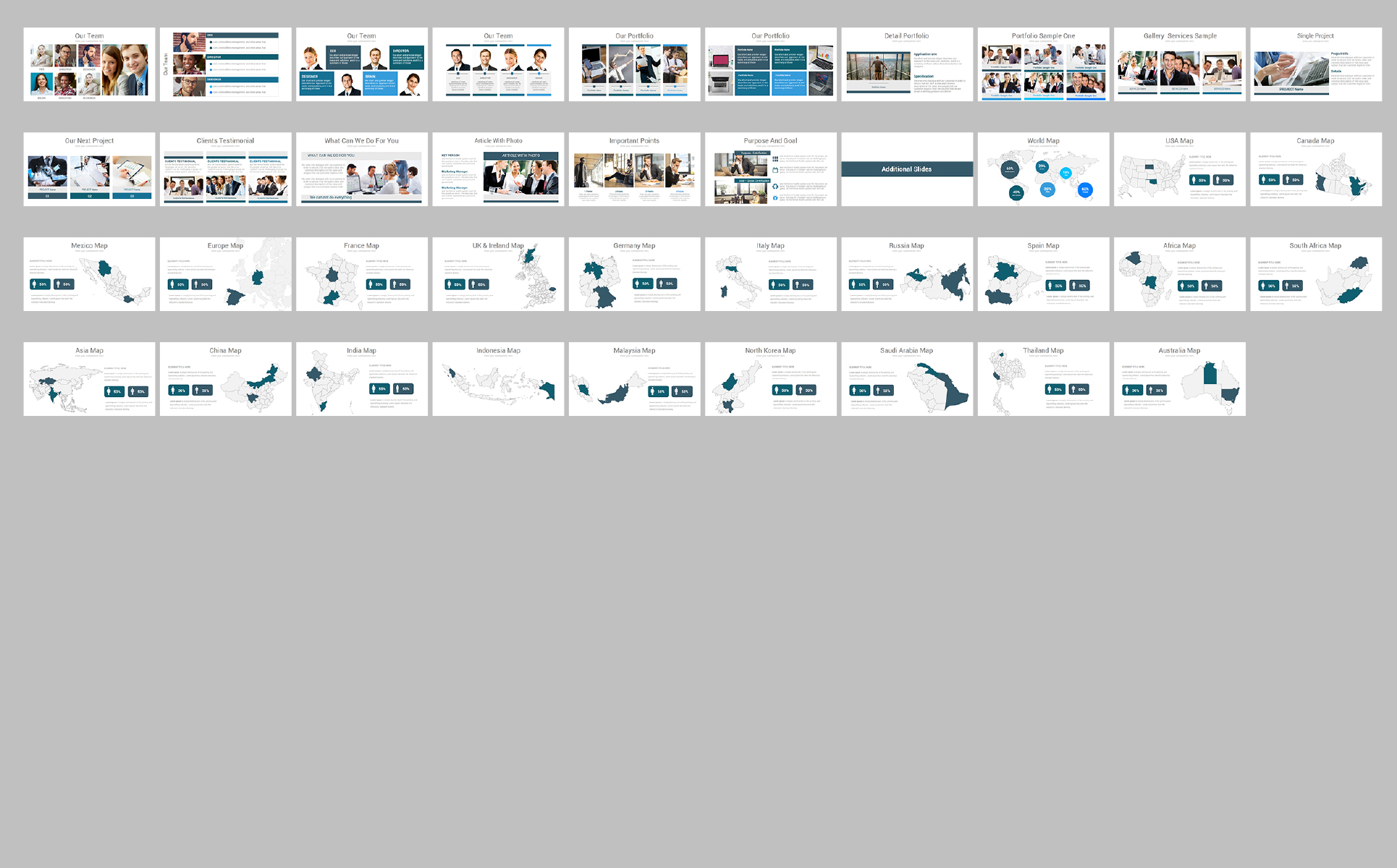 Business Operational Concept PowerPoint Template #69633