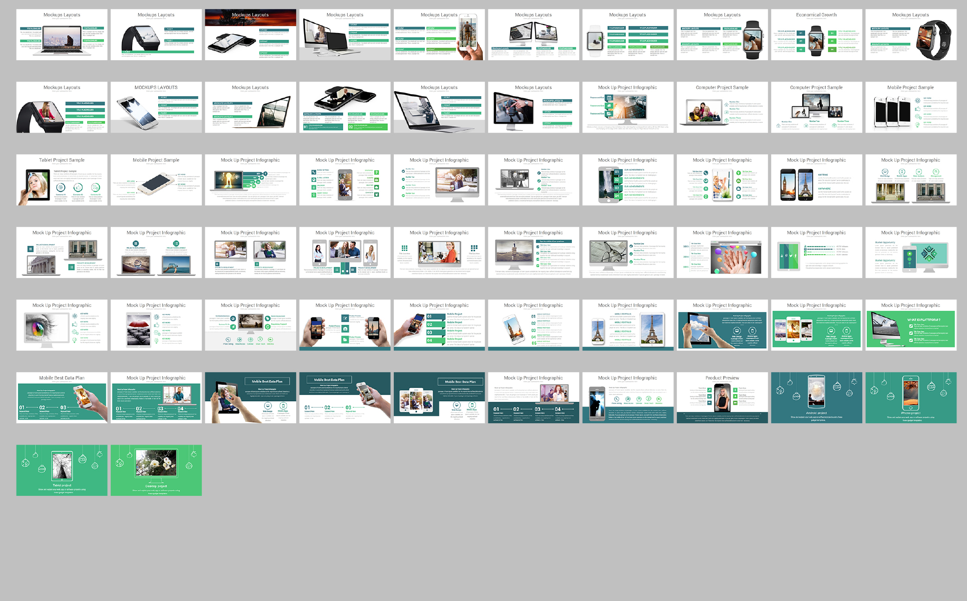 Mock Up Project PowerPoint Template Free Download Download Mock Up Project PowerPoint Template