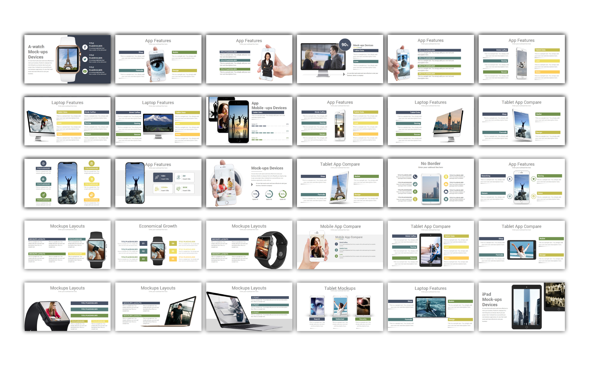 Mock-ups PowerPoint Template #77027