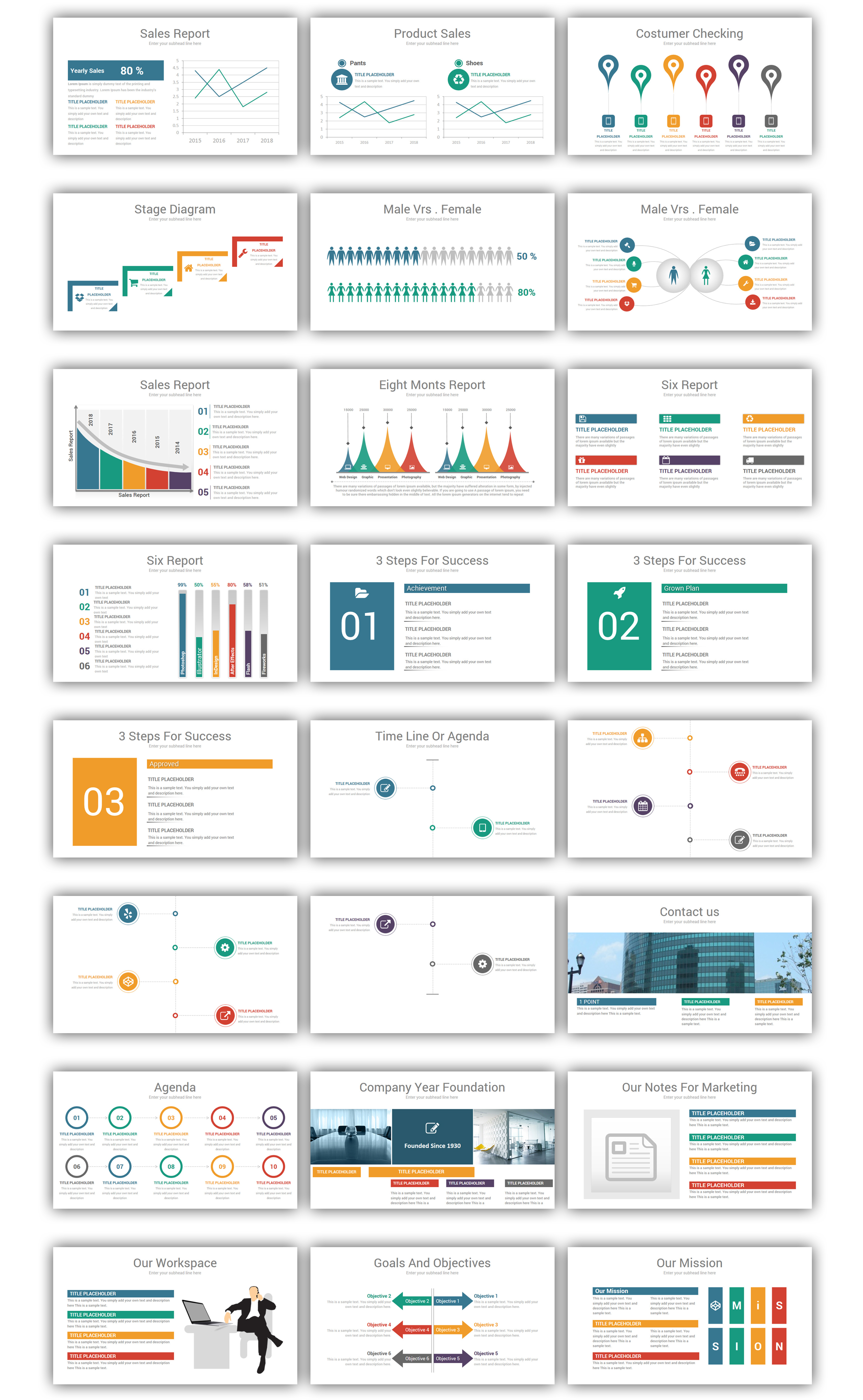 Clean - PowerPoint Template #77529