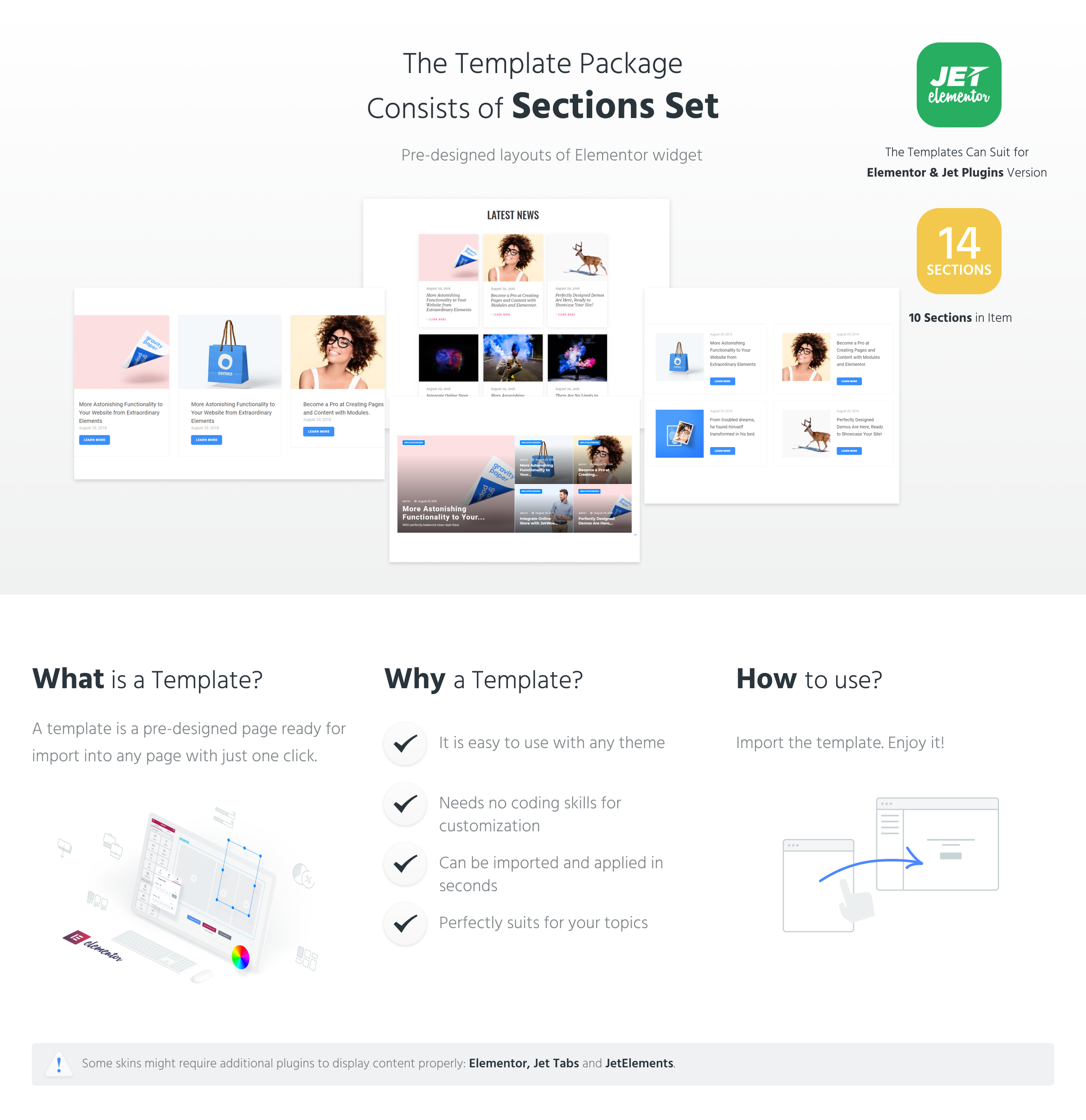 Convetus - Post Slider Jet Sections Elementor Template #71759