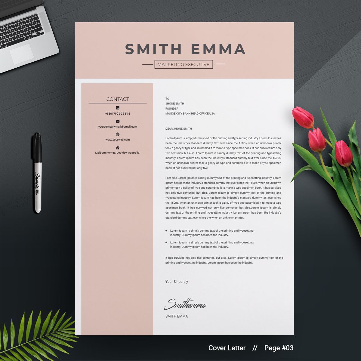 Smith Emma Resume Template #71441