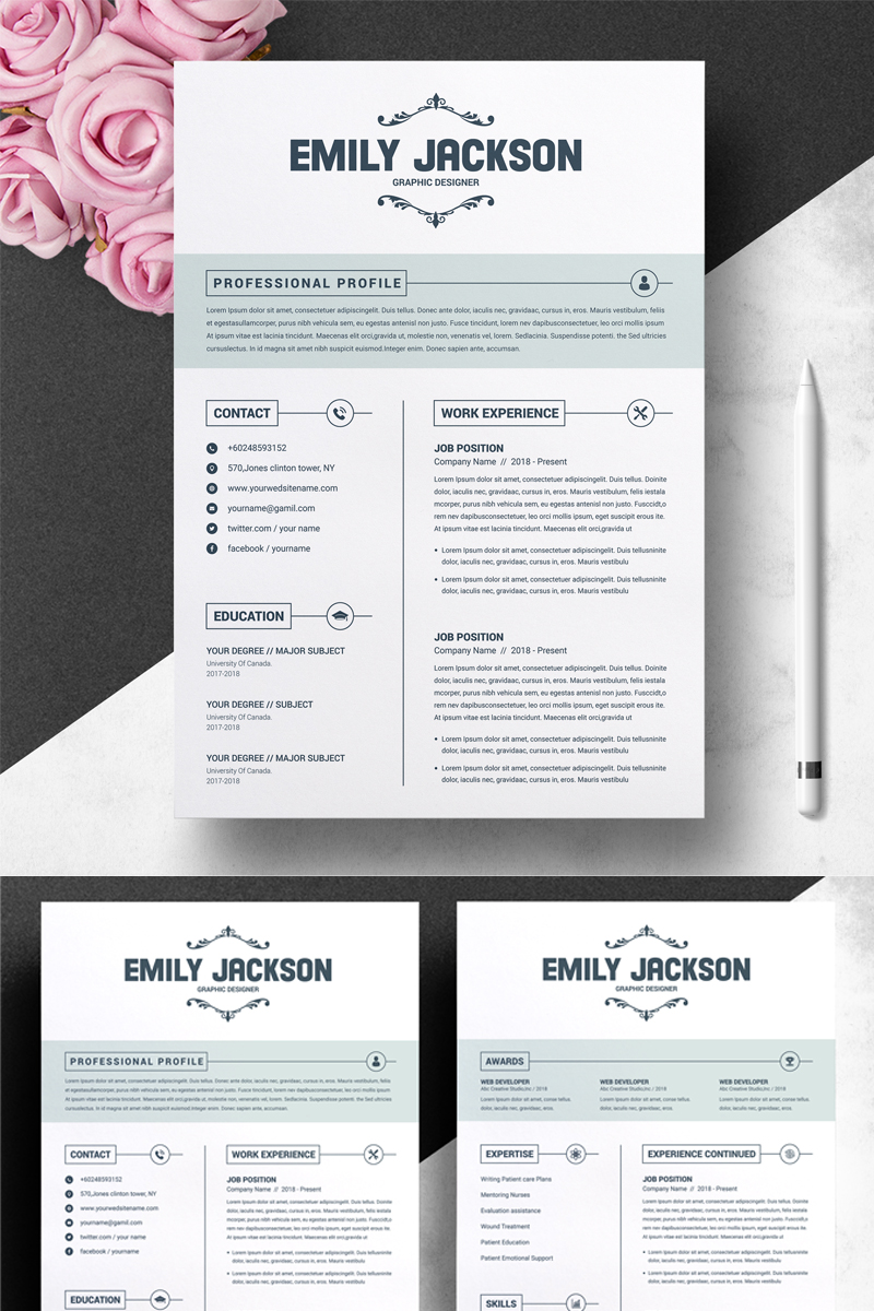 Emily Jackson Resume Template #74376