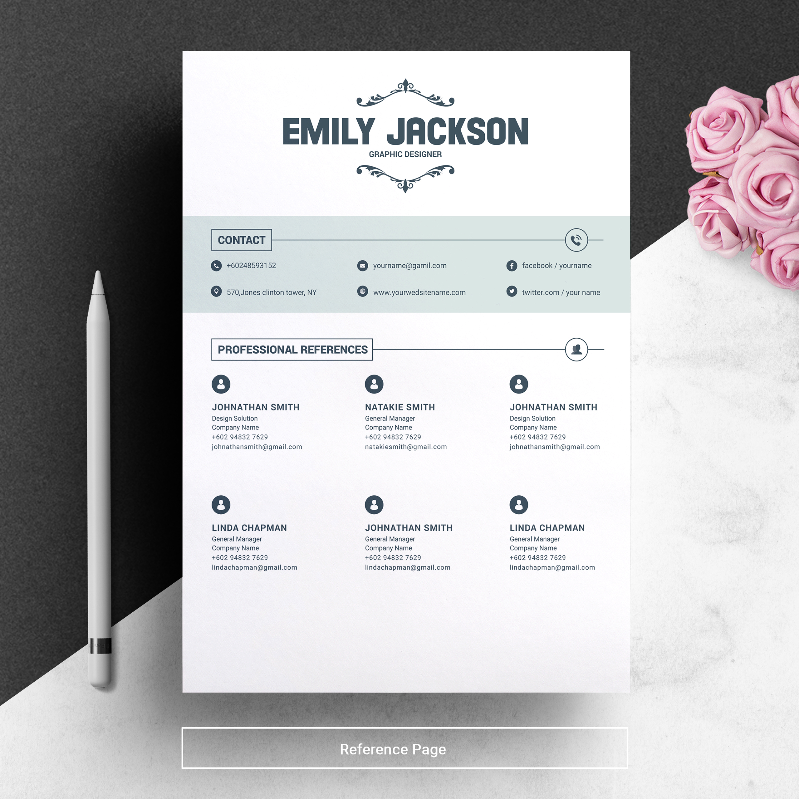 Emily Jackson Resume Template #74376